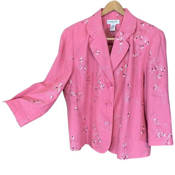 Judith Hart | Jackets & Coats | Judith Hart Woman Pink Floral ...